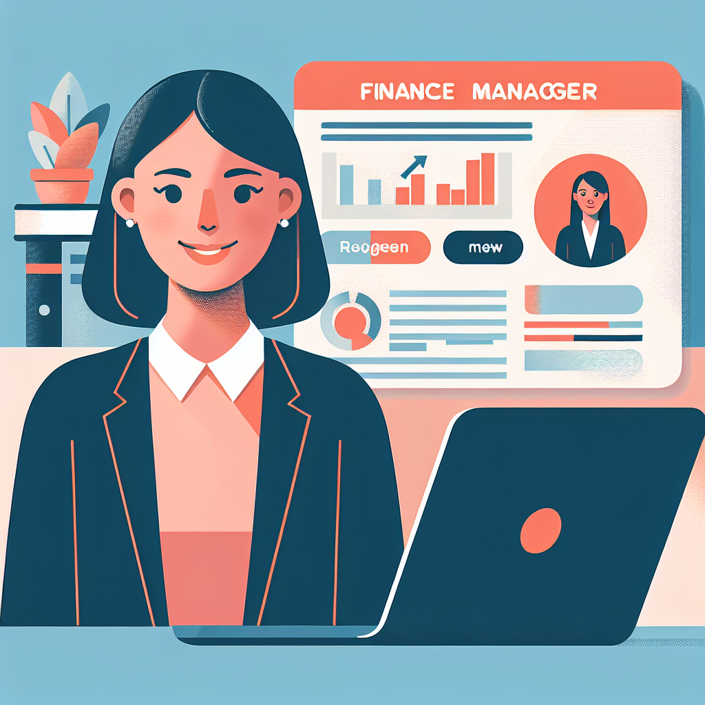 Financial reports in a Finance Manager Job